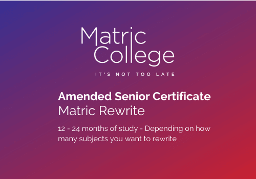 Rewrite Matric: Made Simple—Study From Home