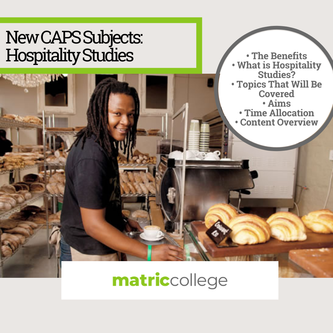 New CAPS Subjects: Hospitality Studies