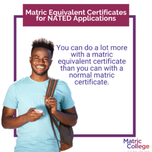Matric Equivalent Certificates for NATED Applications