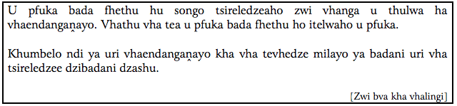 Grade 12 Tshivenda First Additional Language Past Paper