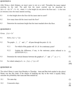 Grade 12 Mathematics Past Paper