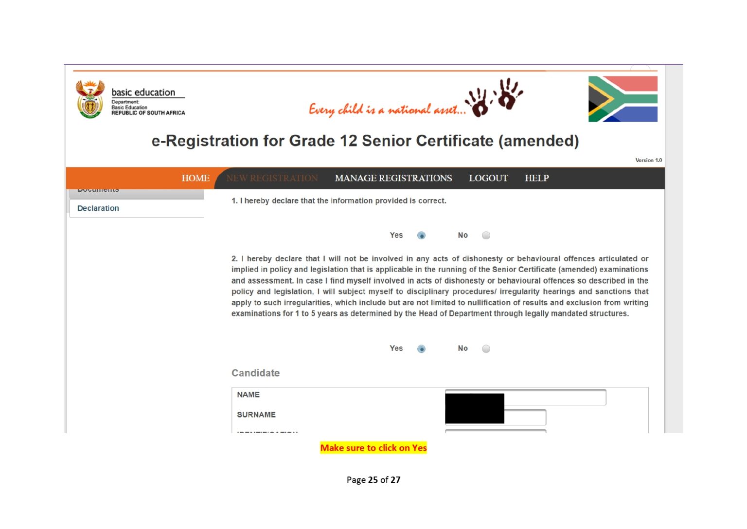 Adult Matric Exam Registrations